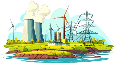 Enhancing Energy Efficiency And Sustainability In Electrical Systems Premium Ai Generated Vector