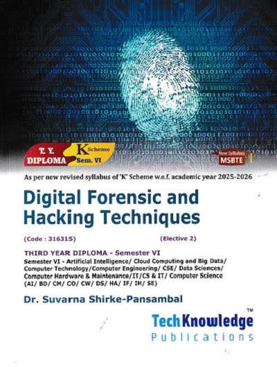 Digital Forensic And Hacking Techniques Dr Suvarna Shirke Pansambal