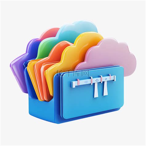 3d渲染在线云存储概念图素材图片免费下载 千库网