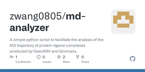 Github Zwang0805md Analyzer A Simple Python Script To Facilitate The Analysis Of The Md