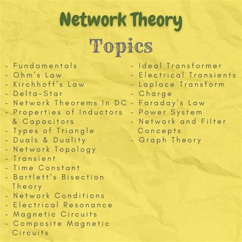 Network Theory Handwritten Notes Pdf Download Now