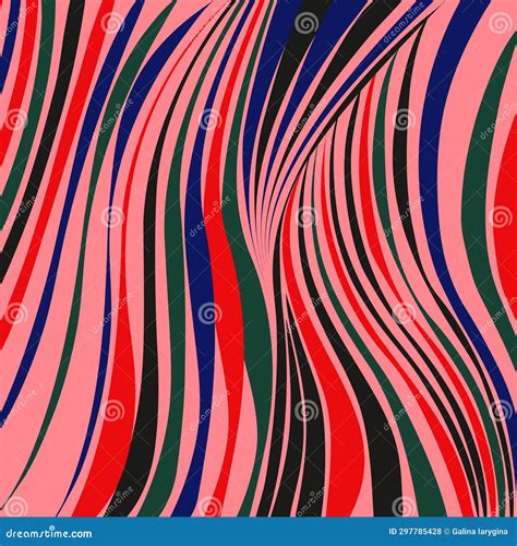 Abstract Curved Stripes Background Stock Vector Illustration Of Striped Texture