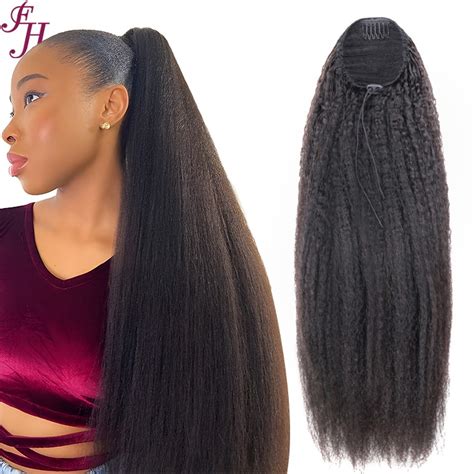 Human Hair Ponytail Drawstring Brazilian Hair Drawstring Ponytail Ponytail