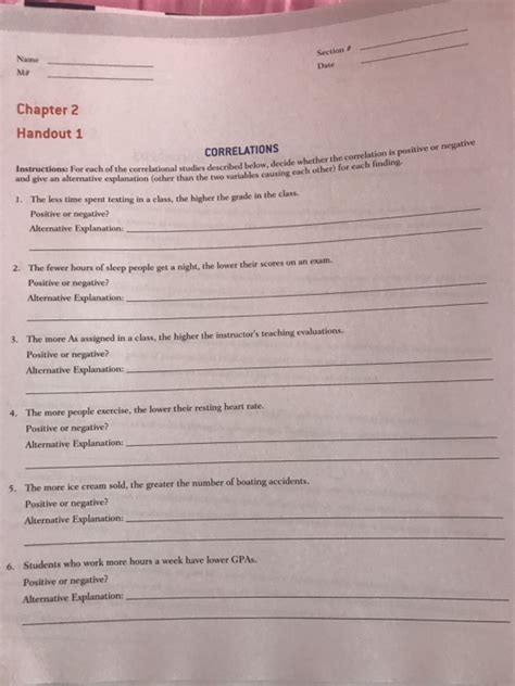 Solved Name Me Section Date Chapter Handout Chegg Com