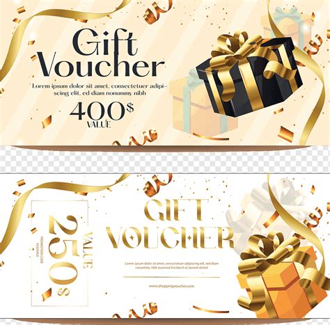 상품권 선물 상자 색종이 리본 Png Pngwing