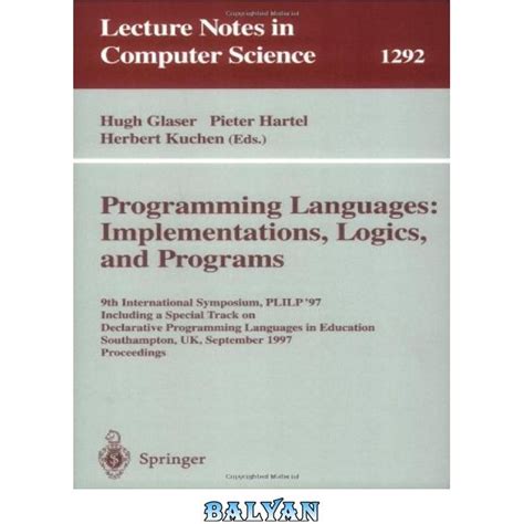 خرید و قیمت دانلود کتاب Programming Languages Implementations Logics And Programs 9th
