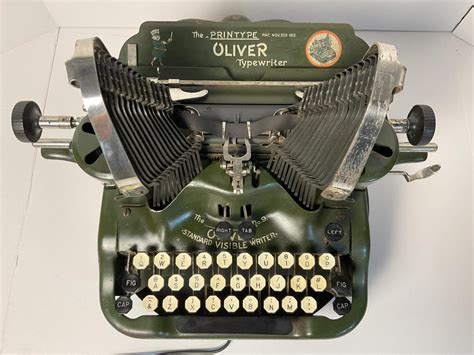 1919 Oliver 9 Batwing Typewriter Antique Working Condition Rare Find