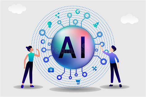 Ai Technology Innovative Applications Vector Infographic Artificial