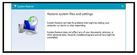 How To Restore Windows 10 To A Restore Point Lab One