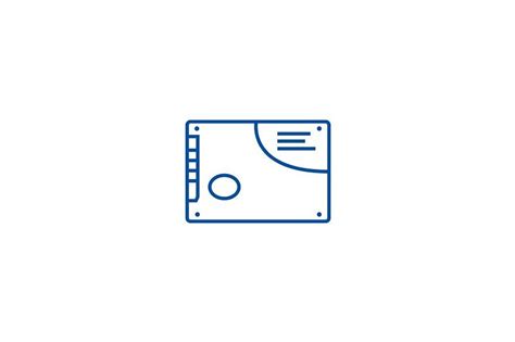 Memory Card And SSD Line Icon