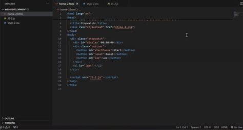 Indhu Elukapelli On Linkedin Task 2 Stopwatch Web Application I Have