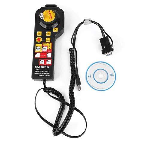 Buy USB Mach Wireless Handwheel Controller Remote MPG Pendant CNC Handwheel Manual Pulse