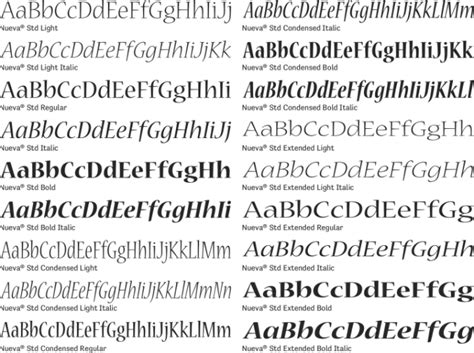 NuevaÂ Std Font Download