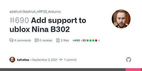 Add Support To Ublox Nina B302 By Ksfreitas · Pull Request 690