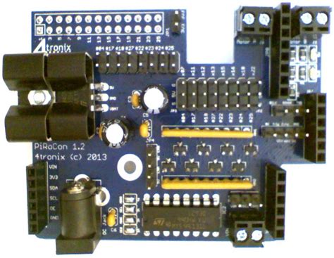 pirocon robotics controller for raspberry pi assembling 4tronix