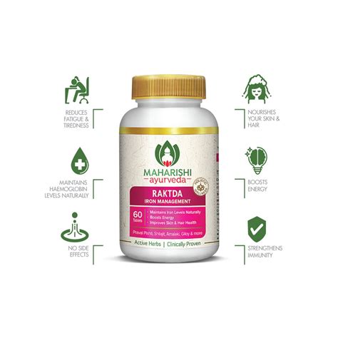 Buy Maharishi Ayurveda Raktda Iron Tablets Online at Best Price | Distacart