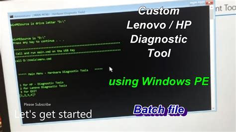 Windows Pe Boot How To Create Winpe Winpe With Batch File Youtube