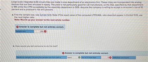 Solved Large Scale Integrated Lsi Circuit Chips Are Made
