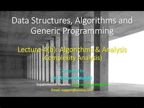 Lec-4(b): DS Algorithms Analysis - Complexity - YouTube