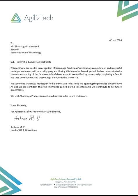 Shanmuga Pradeepan R On Linkedin Agiliztech Generativeai Gratitude