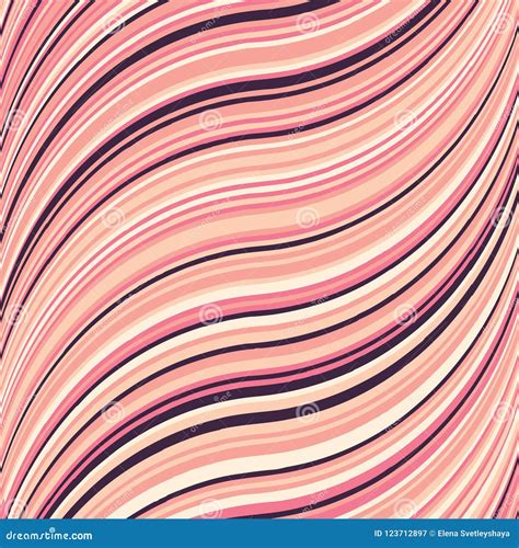 Wavy Stripes Colorful Bright Fresh Vector Pattern Geometric Abstract