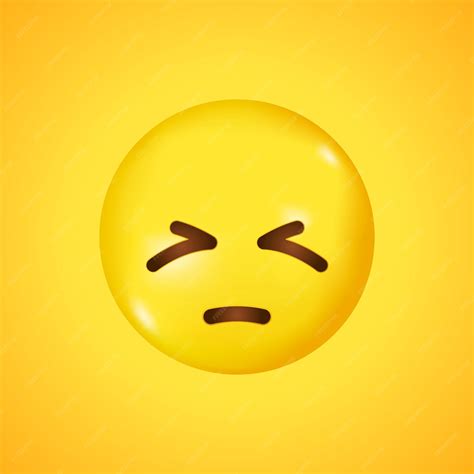 Premium Vector Pensive Remorseful Face Saddened By Lifeyellow Face