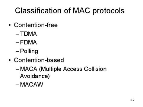 IT 601 Mobile Computing MAC Protocols Prof Anirudha