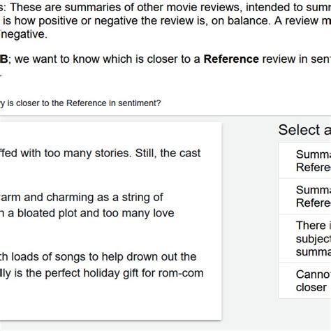 Annotation Example As Presented To The Annotators Download Scientific Diagram
