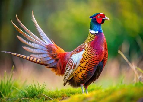 A Springtime Pheasant Courtship Display A Stunning Visual Of Bird