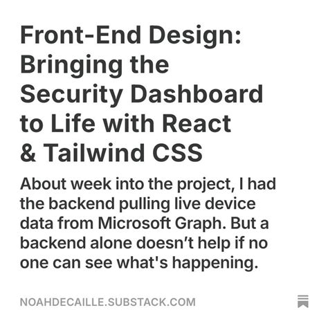 Building A Security Dashboard With React Tailwind Css Typescript