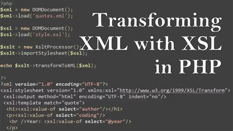 Transforming Xml With Xsl In Php Brainbell