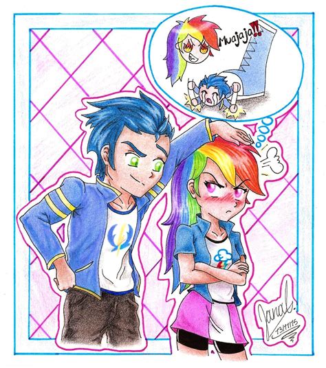 Mlp Rainbow Dash And Soarin Human