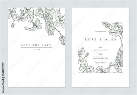 Vintage Wedding Invitation Clip Art