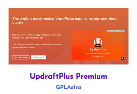 Free Download Updraftplus Premium V225826 Plugin