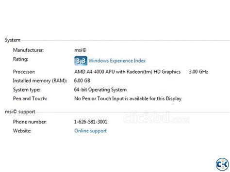 Amd A4 4000 Apu With Random Graphic Clickbd