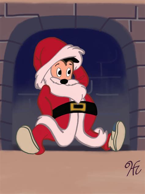 Mickeys Once Upon A Christmas Max As Santa By Gissele365 On Deviantart