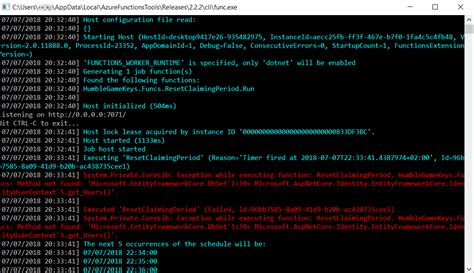 Use Of Identitydbcontext Not Supported In Azure Function · Issue 3168