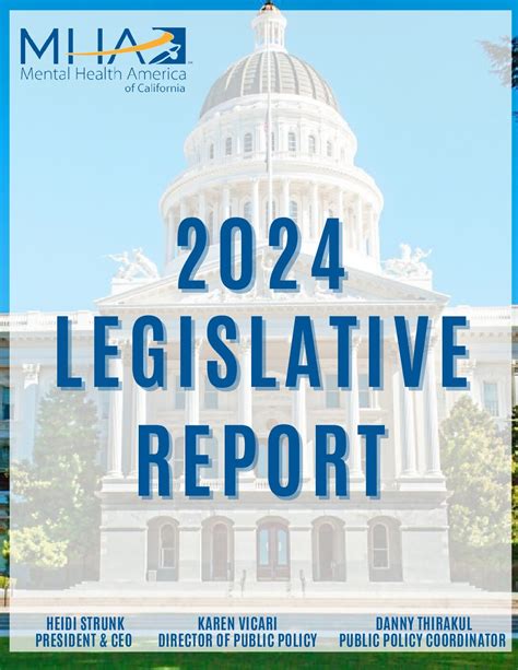 Policy And Advocacy Mental Health America Of California