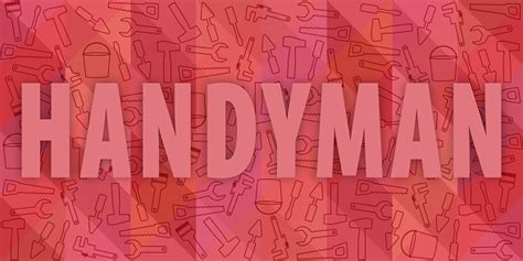 다각형 Viva Magenta 배경에 핸디맨 도구 패턴 기업 웹 사이트 요소 및 배경 트렌디 한 라인 스타일의 고정 배관 혁신