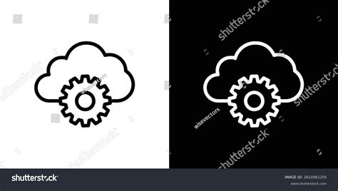 Devops Icon Vector Isolated Outline Drawing Stock Vector Royalty Free