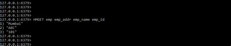 Redis HMGET How To Get The Values For Defined Multiple Fields
