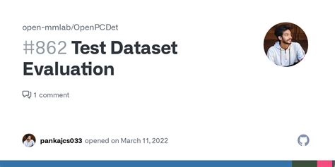 Test Dataset Evaluation Issue Open Mmlab OpenPCDet GitHub