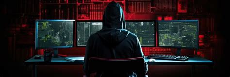 Premium Photo Cybersecurity Computer Crime Dark Web Cyber Attack Digital Intrusion Shadowy