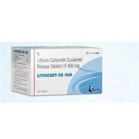 Lithium Carbonate Sustained Release Tablets Ip At Rs 75 Strip लिथियम कार्बोनेट टेबलेट In