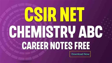 csir net chemical science notes download free pdfs for exam prep