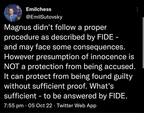 Magnus May Face Some Consequences From Fide Rchess