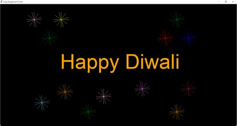 Draw Happy Diwali In Python Turtle Copyassignment