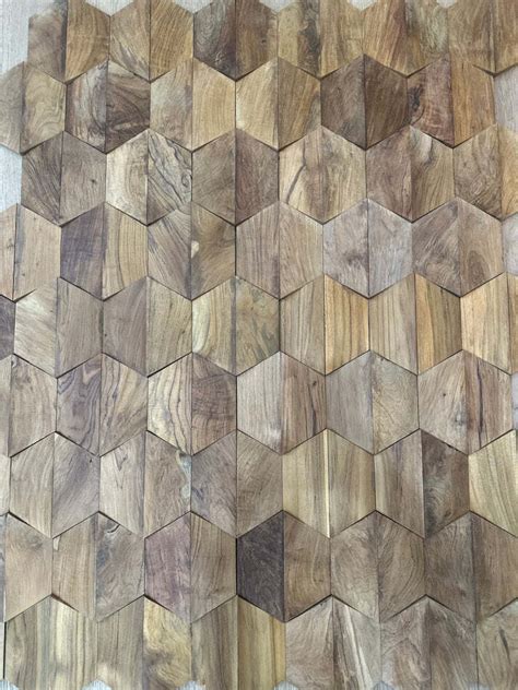Hexagon Teak Root Timber Cladding Timber Cladding