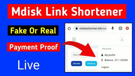 Mdisk Link Shortener Payment Proof Mdiskshortener Fake Or Real Live