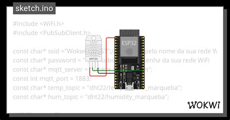 Código Para Receber Dados De Temperatura E Umidade Via Mqtt Wokwi